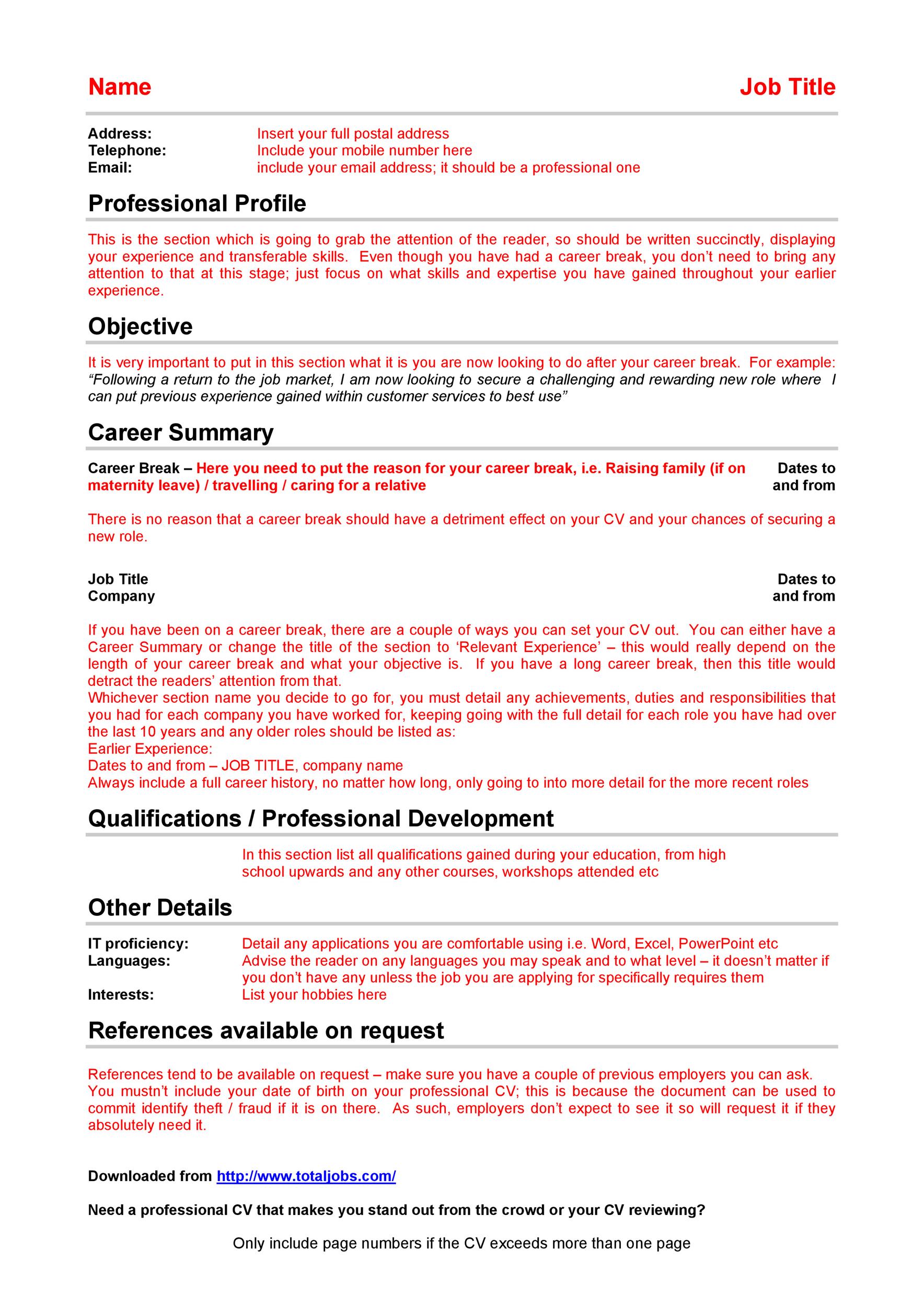 Abbreviated Curriculum Vitae (CV) - Talentlyst